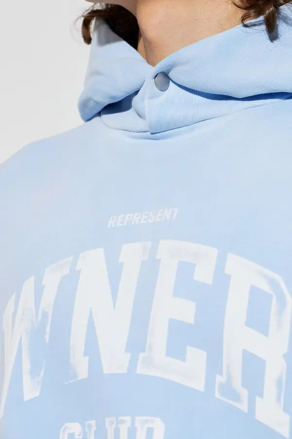 REPRESENT Owners Club" Printed Cotton Hoodie