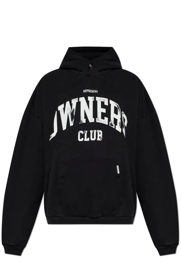 REPRESENT Owners Club" Graphic Print Cotton Hoodie