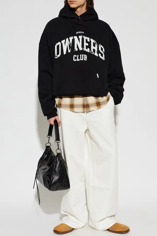 REPRESENT Owners Club" Graphic Print Cotton Hoodie