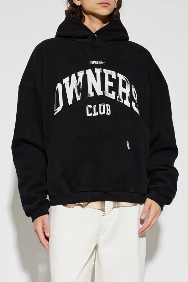 REPRESENT Owners Club" Graphic Print Cotton Hoodie