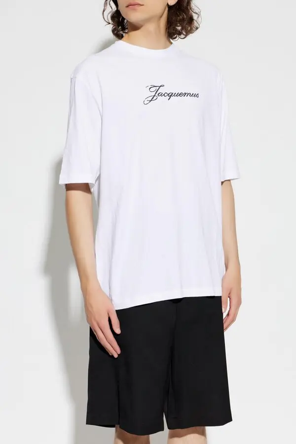 Jacquemus T-shirt With Printed Logo - White