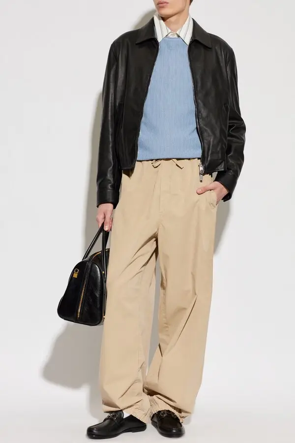 FERRAGAMO Ribbed Crew Neck Sweater