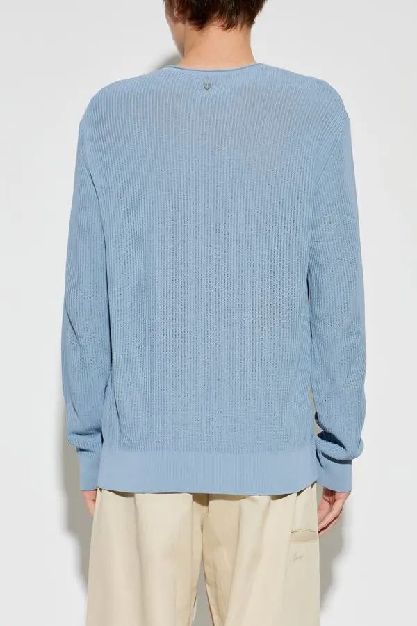 FERRAGAMO Ribbed Crew Neck Sweater