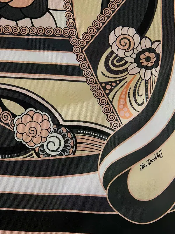 La DoubleJ Floral-print Silk Scarf