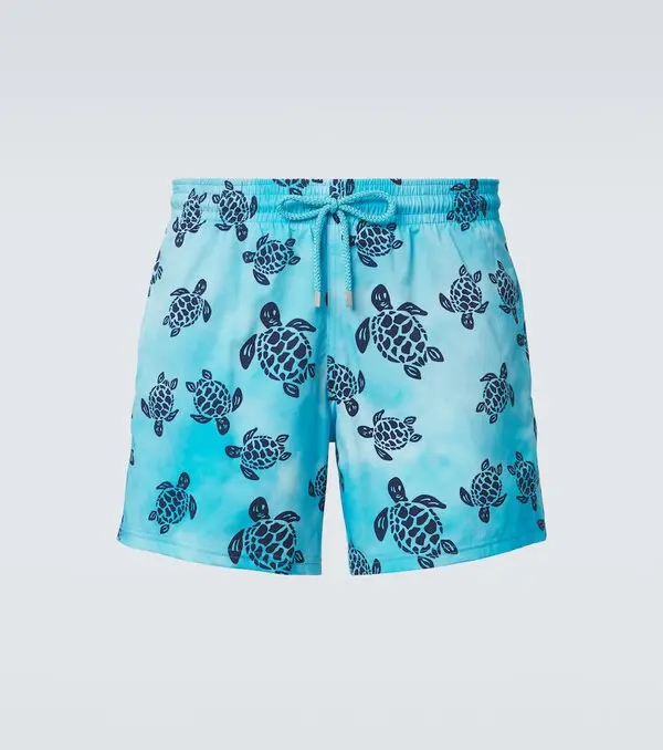 Vilebrequin Printed Swim Trunks - Blue