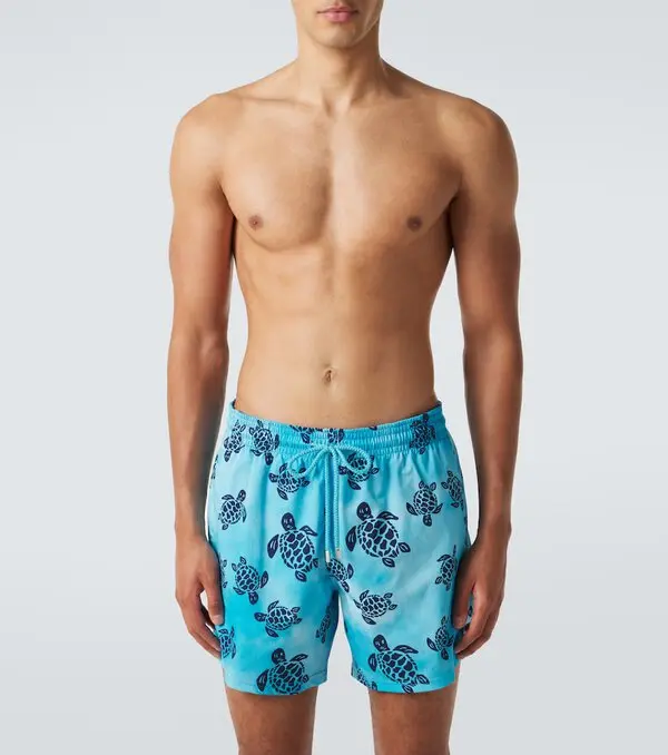 Vilebrequin Printed Swim Trunks - Blue