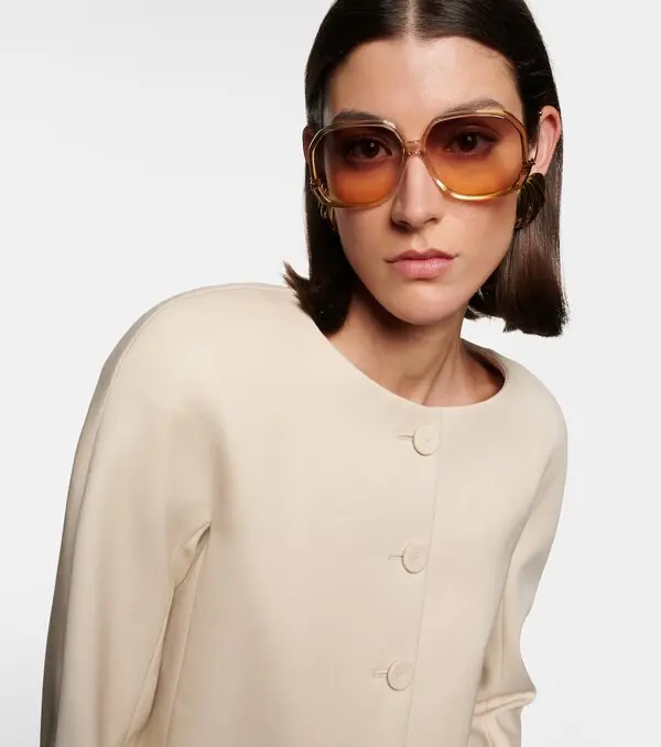 Chloé Oversized Square Frame Sunglasses