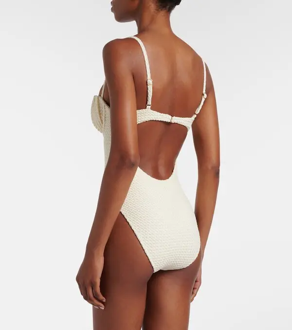 MONTCE Petal Crochet One Piece Swimsuit
