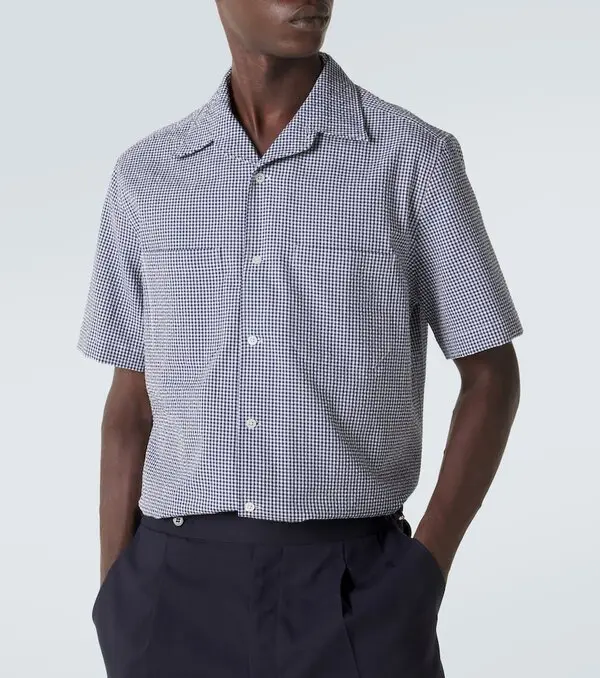 Dunhill Gingham Cotton Shirt