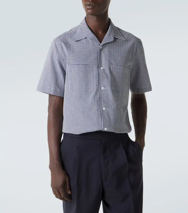 Dunhill Gingham Cotton Shirt
