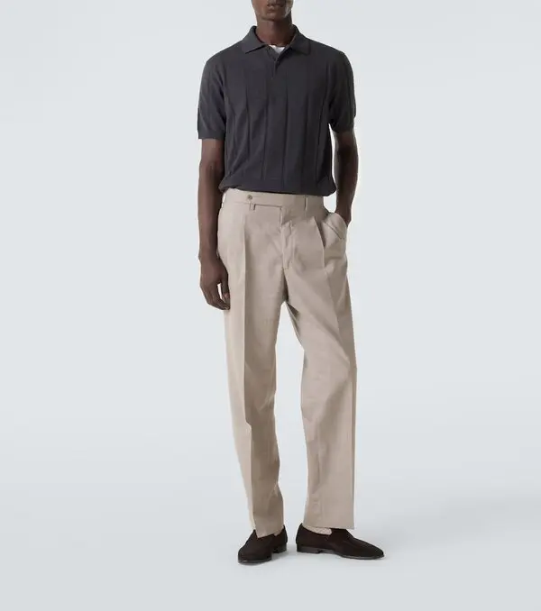 Canali Virgin Wool Polo Sweater
