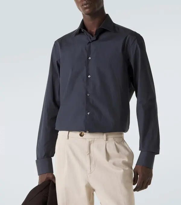 Canali Cotton Shirt - Blue