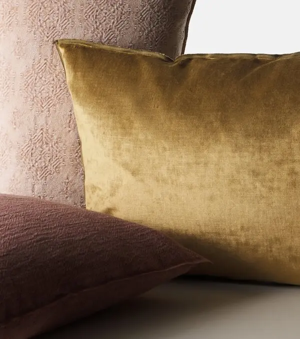 MAISON DE VACANCES Cotton-blend Velour Cushion