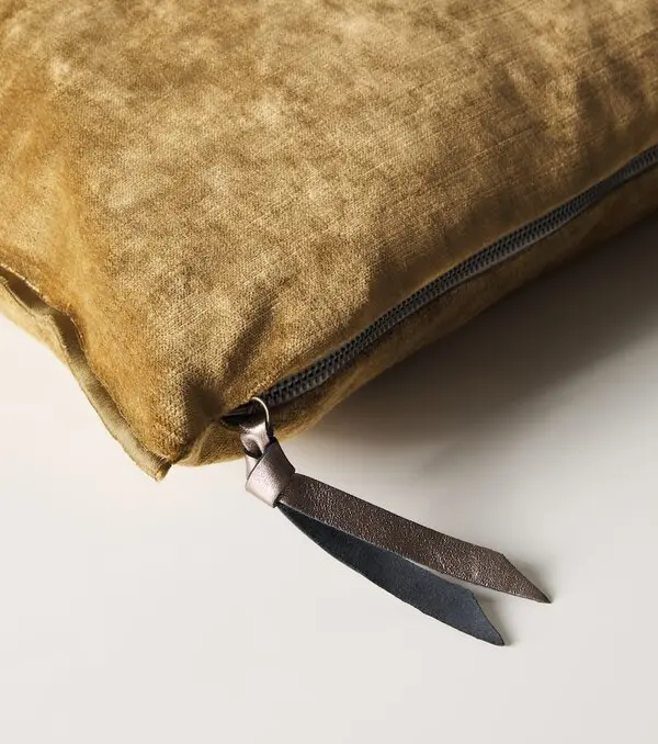 MAISON DE VACANCES Cotton-blend Velour Cushion