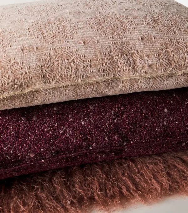 MAISON DE VACANCES Cotton-blend Jacquard Cushion