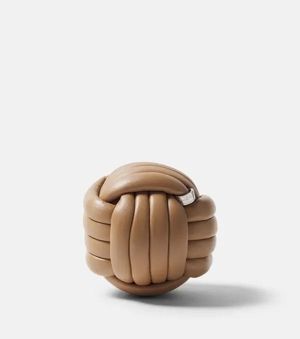 GIOBAGNARA Nodo Leather Paperweight - Beige
