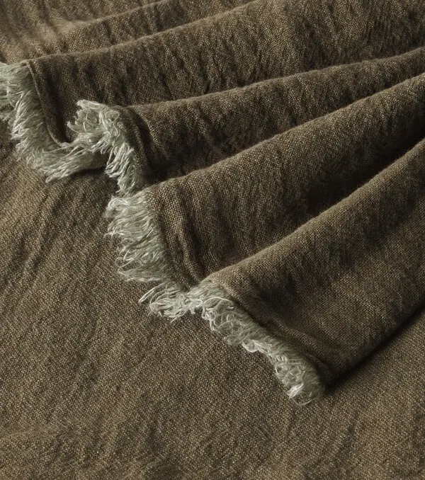 MAISON DE VACANCES Linen Throw