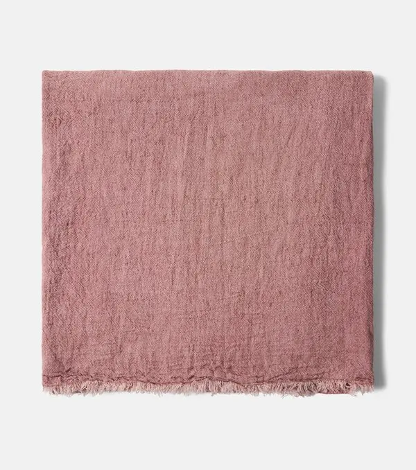 MAISON DE VACANCES Linen Crepe Throw - Pink