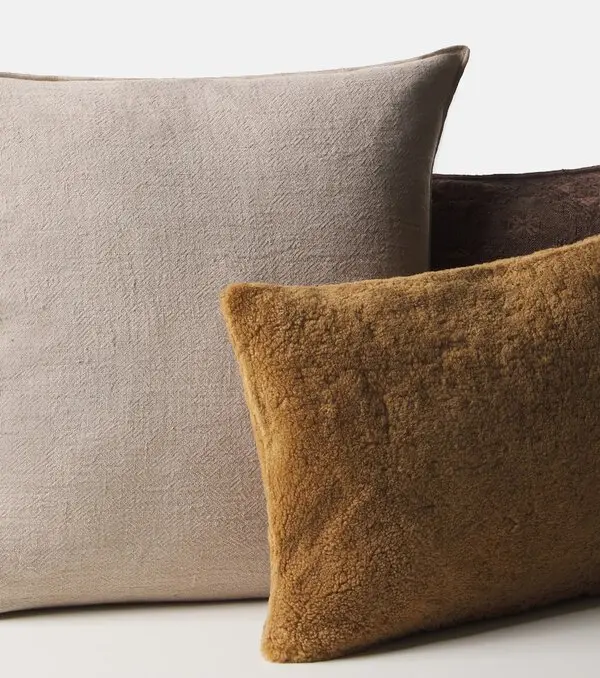 MAISON DE VACANCES Linen Crepe Cushion