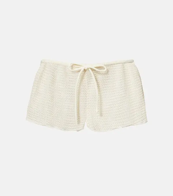 MONTCE Vero Crochet Shorts - White