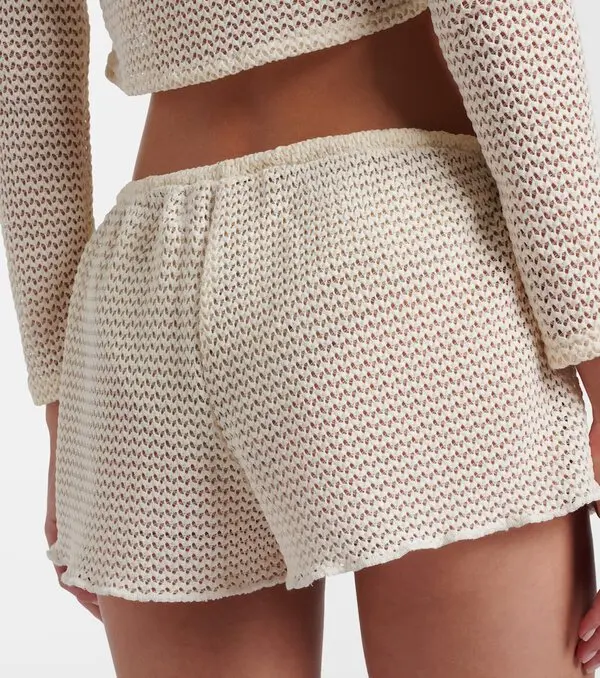 MONTCE Vero Crochet Shorts - White