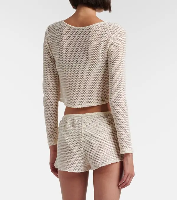 MONTCE Vero Crochet Shorts - White