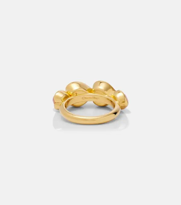 Oscar De La Renta Heart Crystal Ring