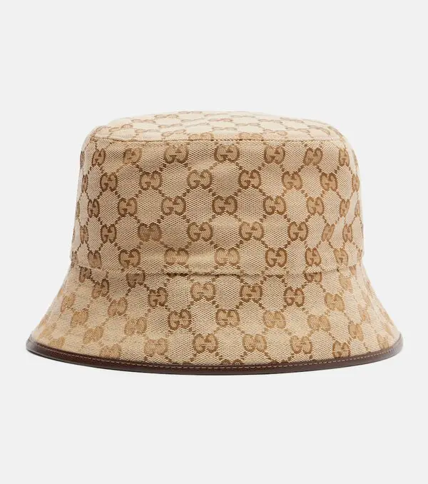 Gucci Gg Canvas Bucket Hat - Beige