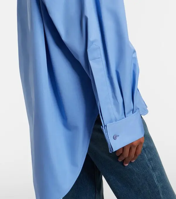 Balenciaga Asymmetric Cotton Poplin Shirt