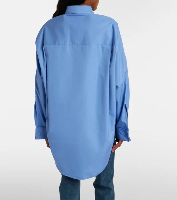 Balenciaga Asymmetric Cotton Poplin Shirt