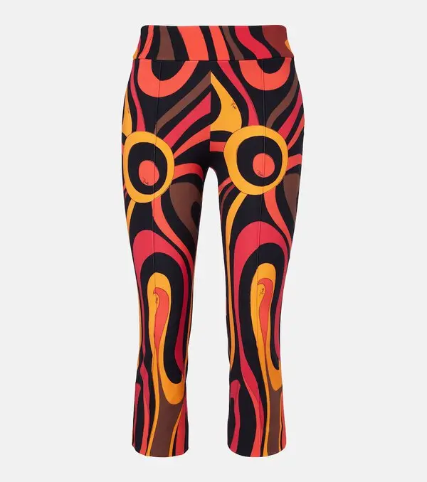 Emilio Pucci Marmo Jersey Capri Pants