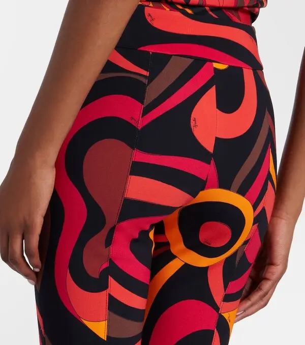 Emilio Pucci Marmo Jersey Capri Pants