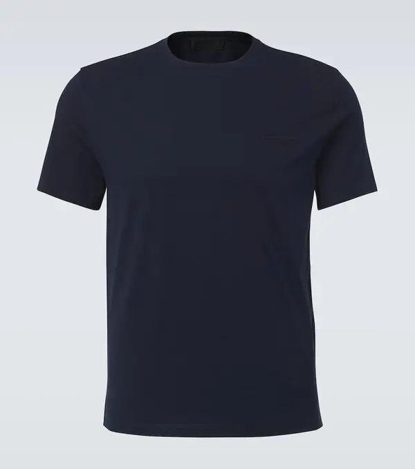 Prada Cotton-blend Jersey T-shirt