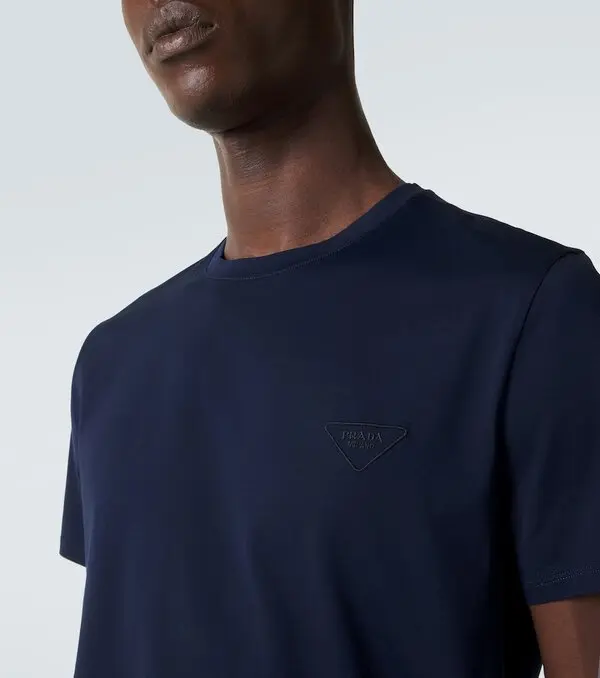 Prada Cotton-blend Jersey T-shirt