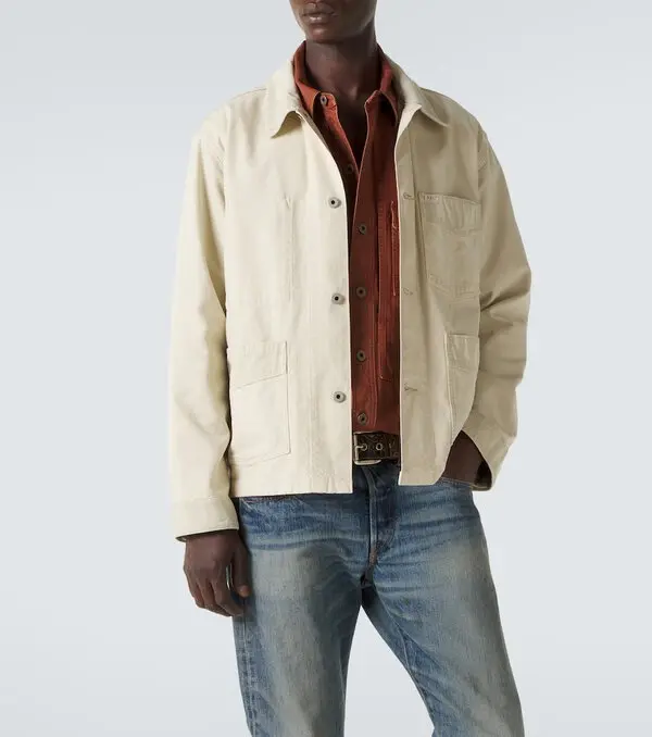 Ralph Lauren Cotton Denim Jacket With Corduroy Trim