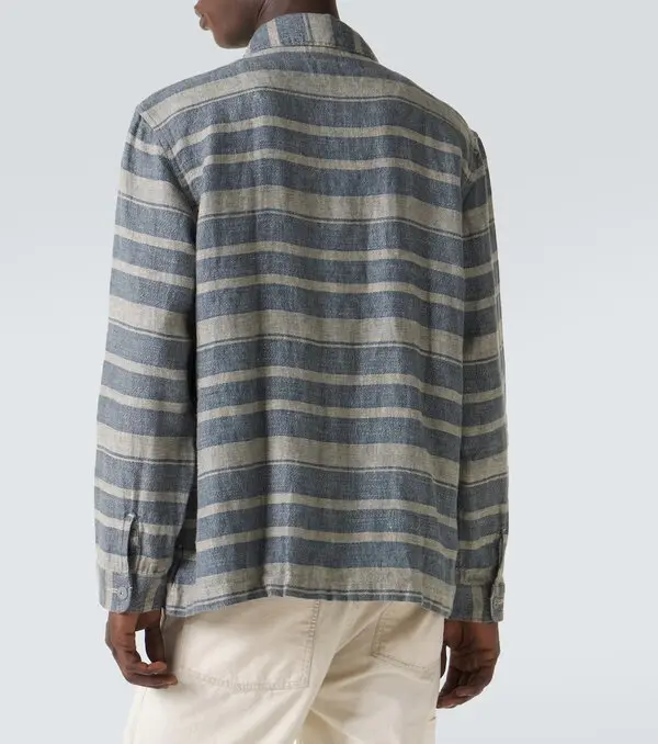 Ralph Lauren Striped Linen Overshirt