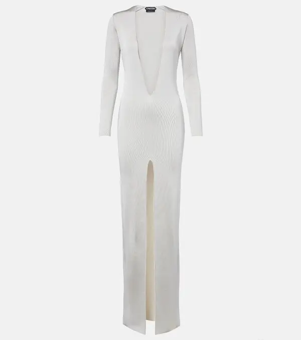 TOM FORD Knitted Gown - Grey