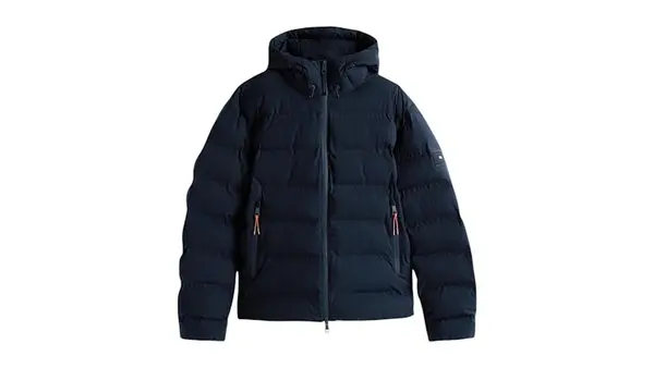 Tommy Hilfiger Quilted Hooded Jacket - Blue