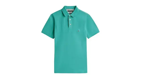 Tommy Hilfiger 1985 Collection Stretch Cotton Polo Shirt - Light Blue