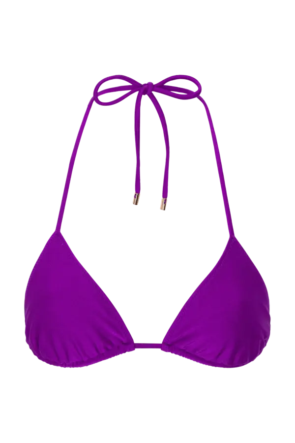 SUNKISSED Le Triangle Top Cosmic Bikini Top - Purple