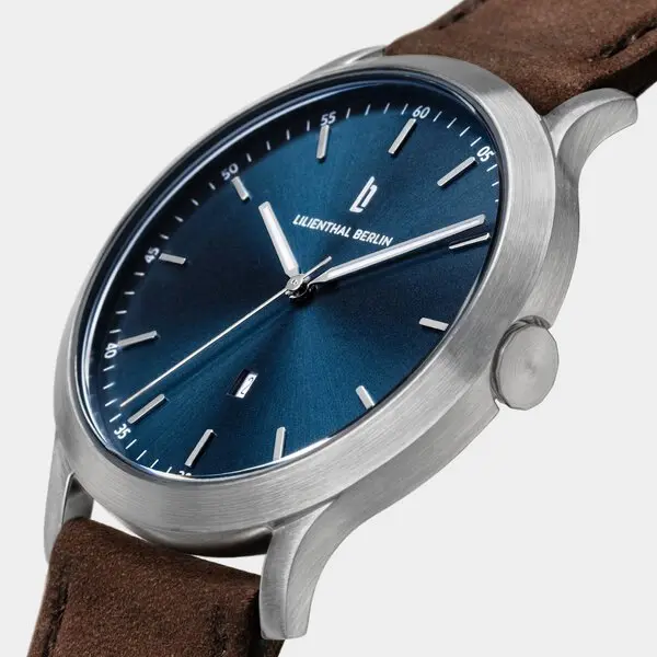 Lilienthal Berlin Huxley Stainless Steel And Leather Watch