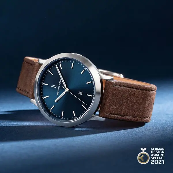 Lilienthal Berlin Huxley Stainless Steel And Leather Watch