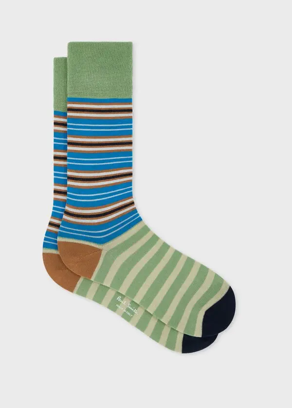 Paul Smith Mixed Stripe Crew Socks