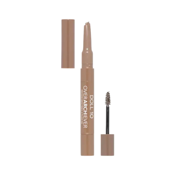 DOLL 10 Overarchiever Precision Brow Pencil And Filling Gel - Taupe