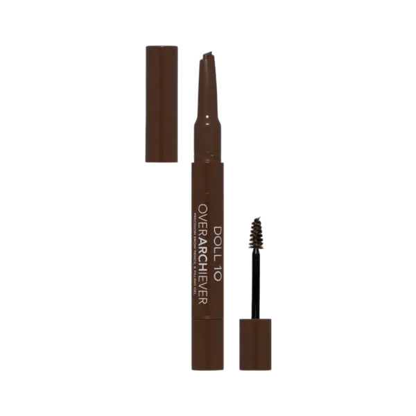 DOLL 10 Overarchiever Precision Brow Pencil And Filling Gel - Brunette
