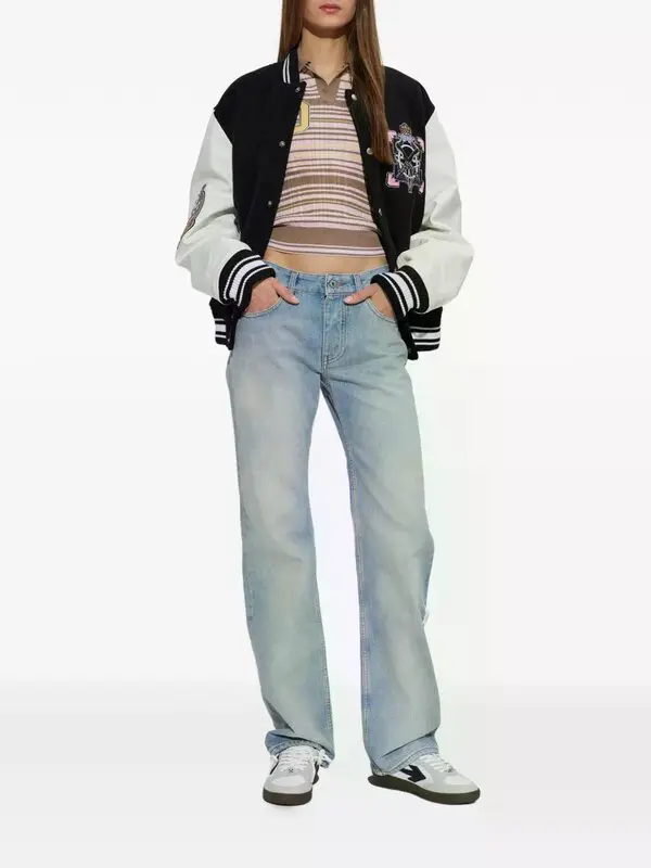 Off-White Logo-tag Straight-leg Jeans