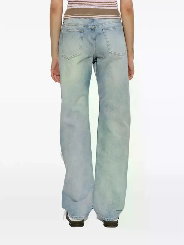 Off-White Logo-tag Straight-leg Jeans