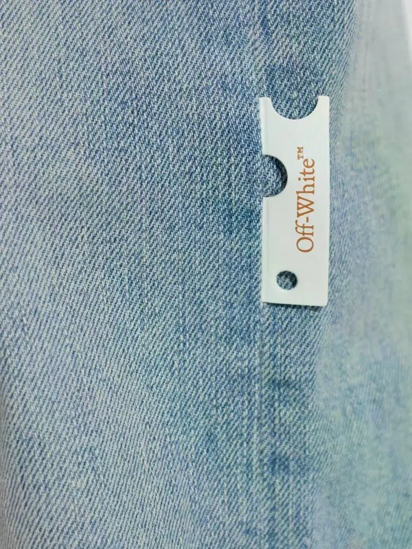 Off-White Logo-tag Straight-leg Jeans