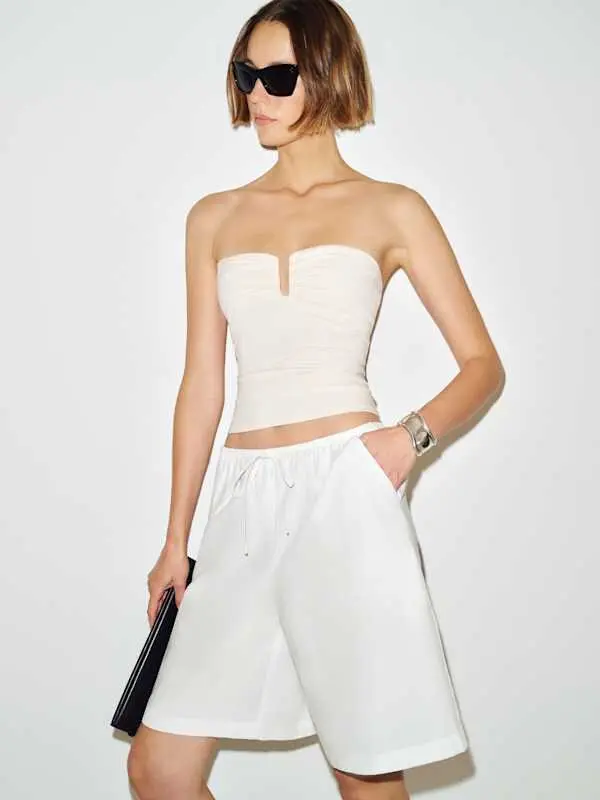 REFORMATION Yara Knit Top - Ivory