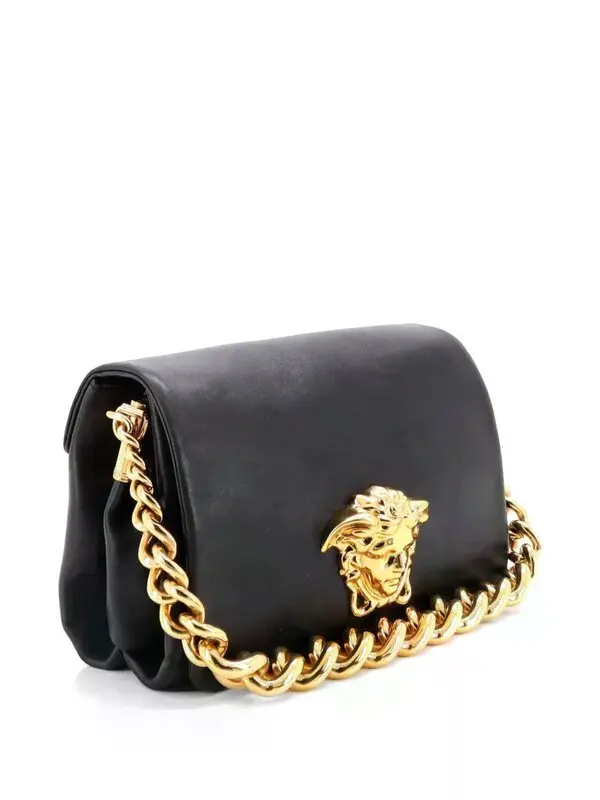 Versace Palazzo Medusa Flap Leather Shoulder Bag
